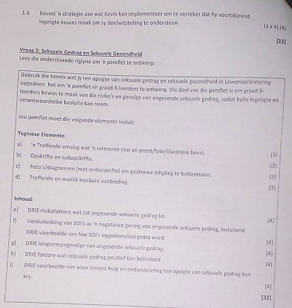 Vraag 2 Seksuele Gedrag en Seksuele