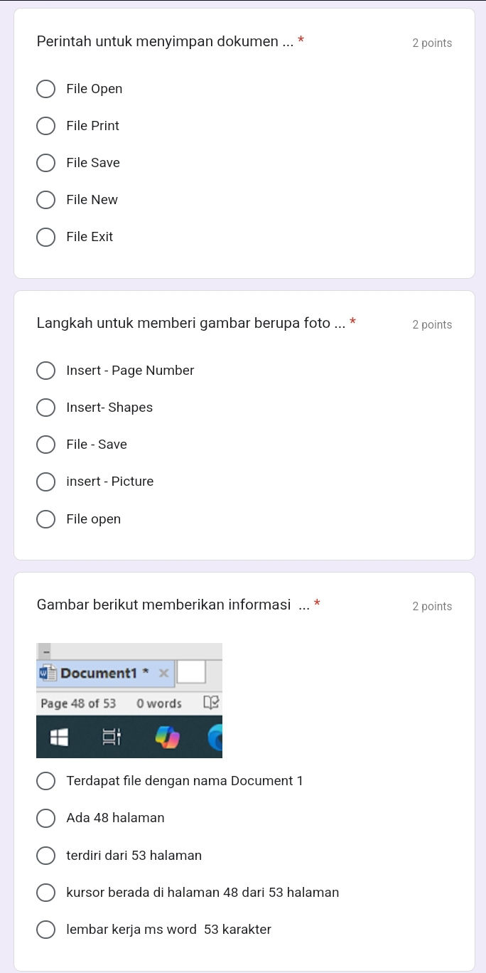 Perintah untuk menyimpan dokumen File Open | StudyX