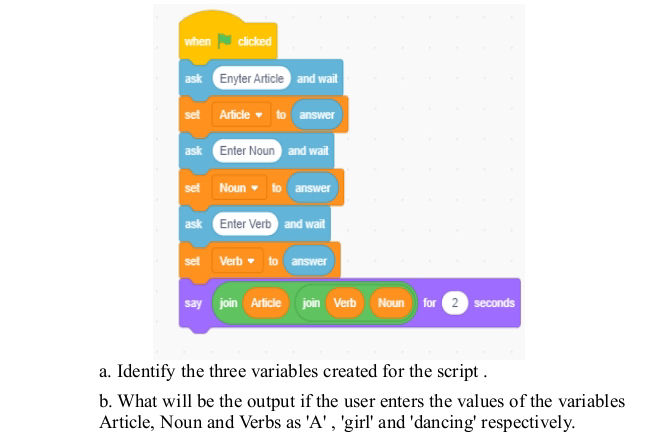 a Identify the three variables created for | StudyX