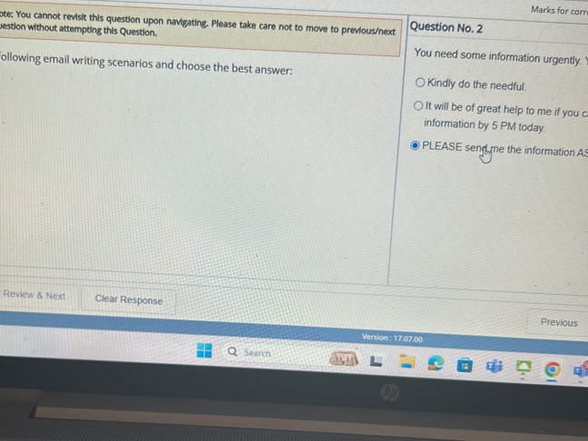 Following email writing scenarios and choose | StudyX