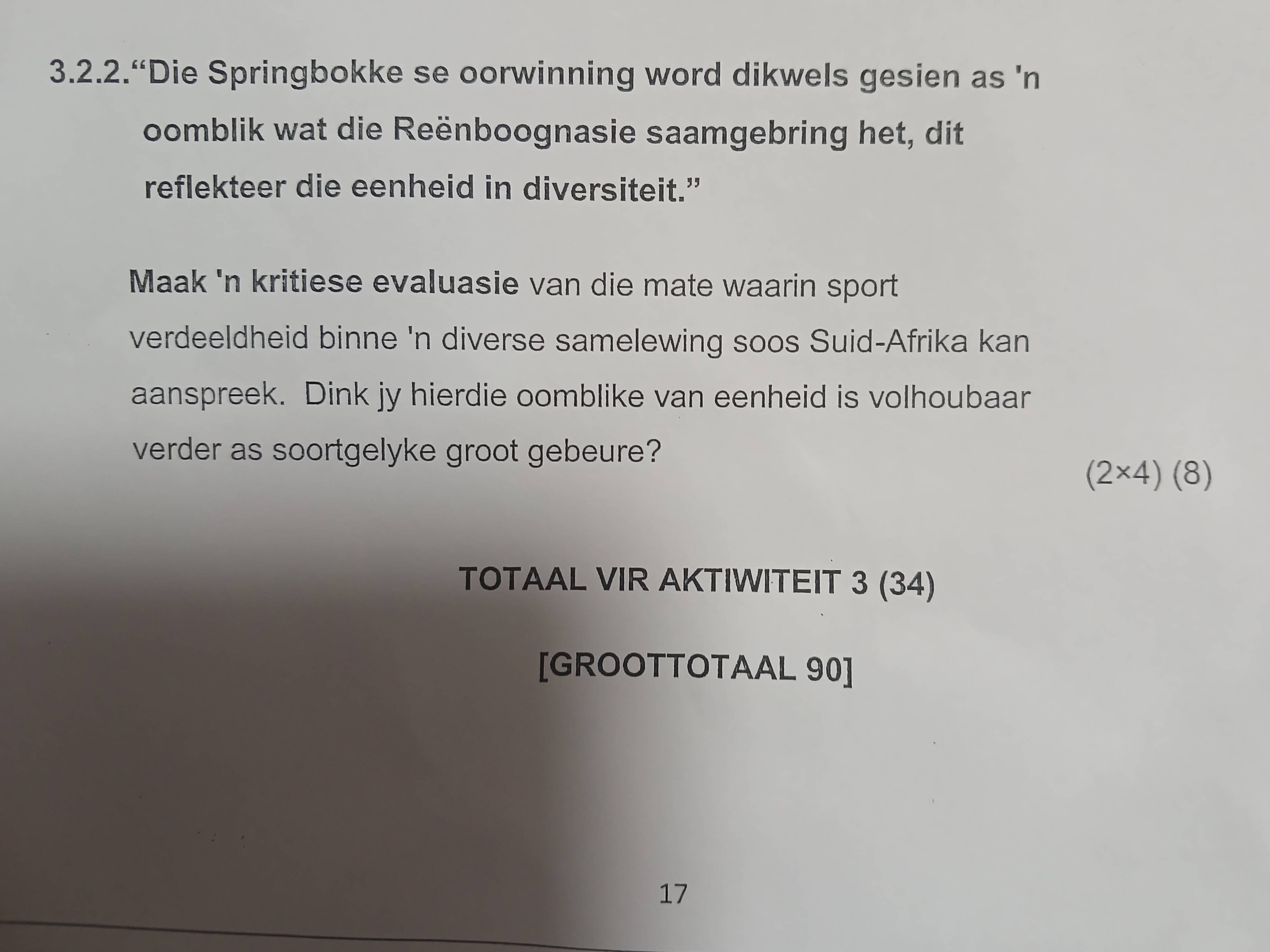 322 Die Springbokke se oorwinning word