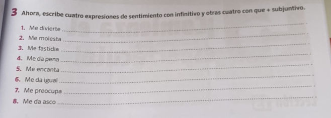 3 Ahora escribe cuatro expresiones de | StudyX