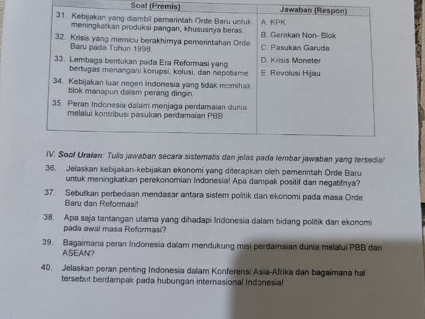 36. Jelaskan kebijakan-kebijakan ekonomi | StudyX