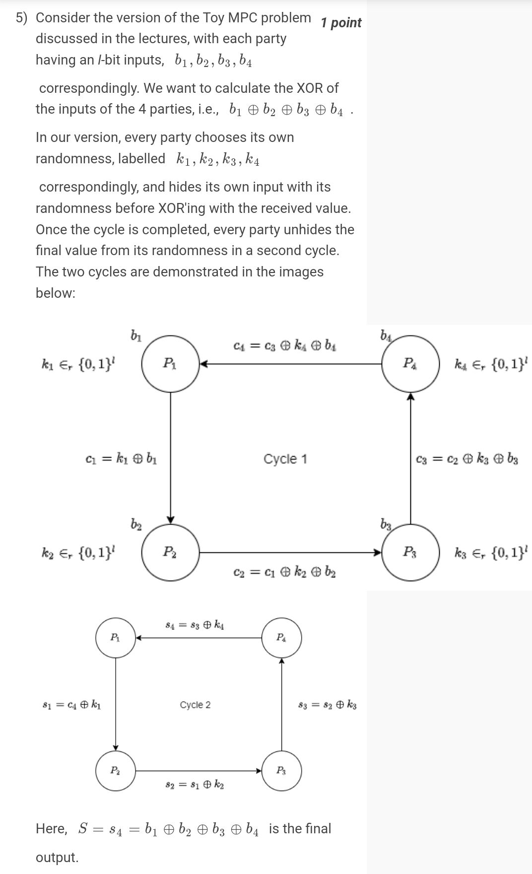 5) Consider the version of the Toy MPC | StudyX