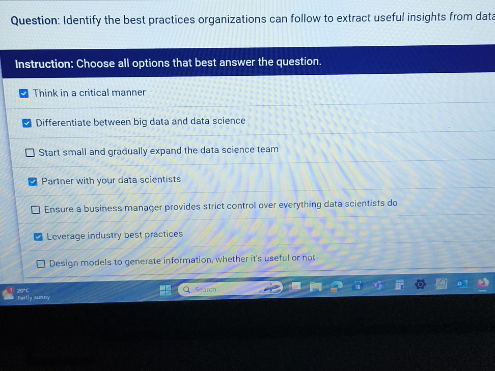 Question Identify the best practices | StudyX