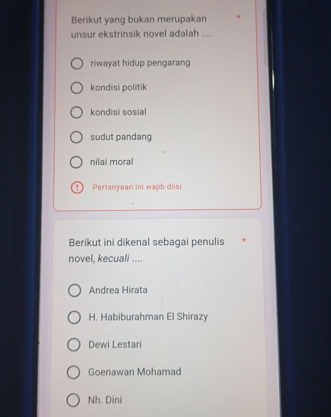 Berikut yang bukan merupakan unsur | StudyX