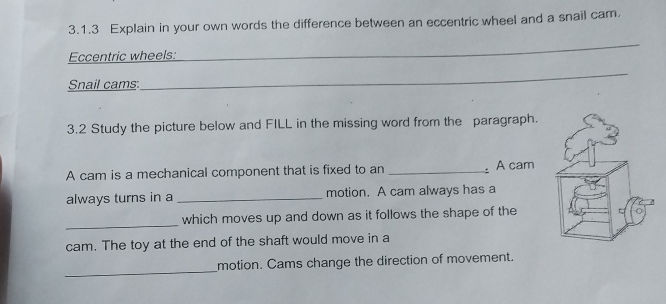 3.1.3 Explain in your own words the | StudyX