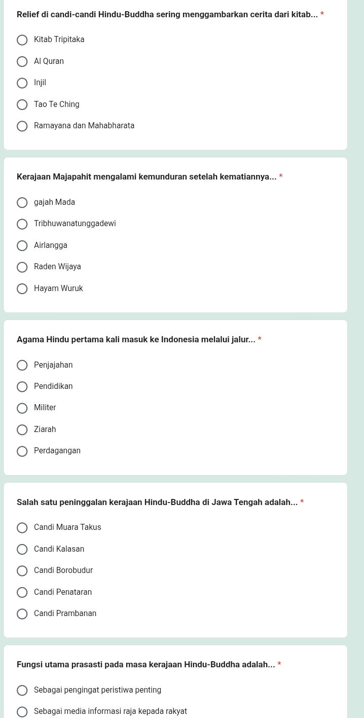 Relief di candi-candi Hindu-Buddha sering | StudyX