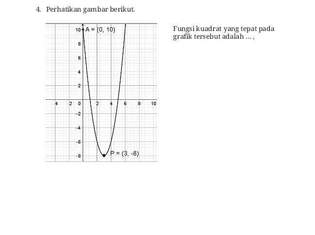 4. Perhatikan gambar berikut. ![Grafik | StudyX