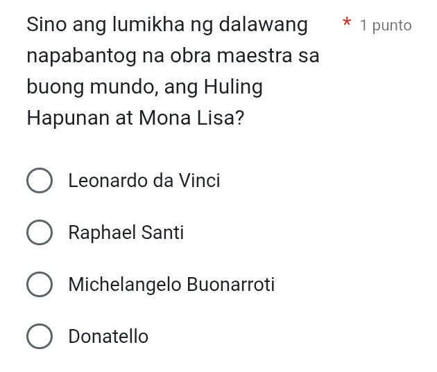 Sino ang lumikha ng dalawang napabantog na | StudyX