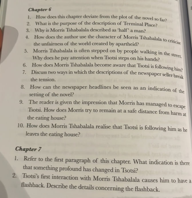 Chapter 6 1 How does this chapter deviate | StudyX
