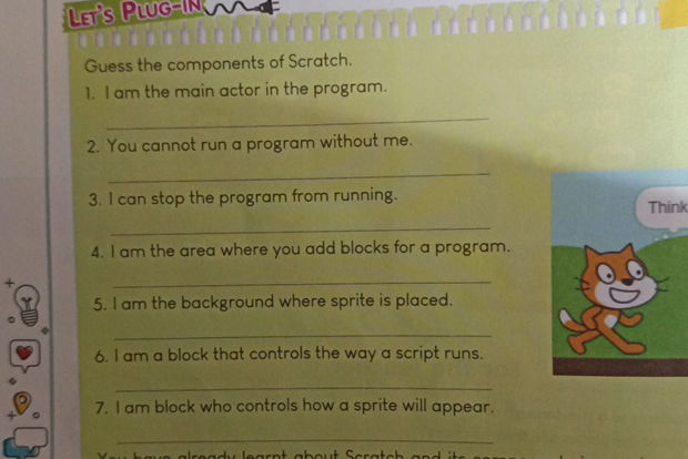 Guess the components of Scratch 1 I am the | StudyX