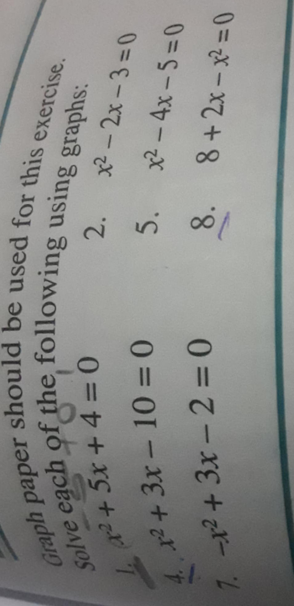 Solve each of the following using graphs | StudyX