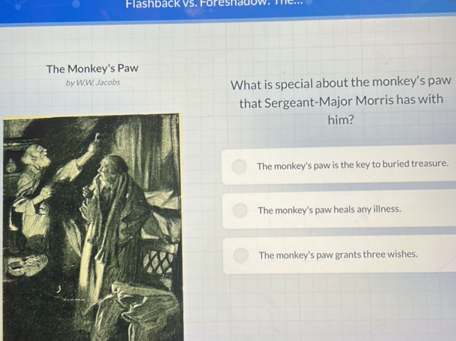 What is special about the monkeys paw that | StudyX