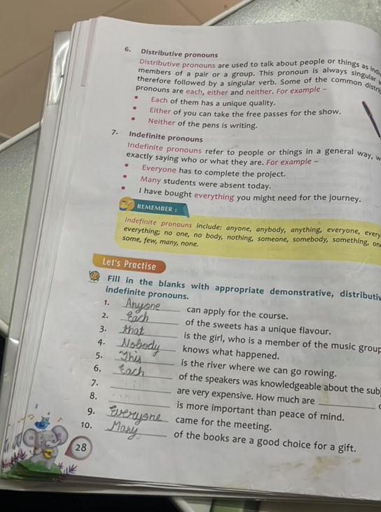 Fill in the blanks with appropriate | StudyX