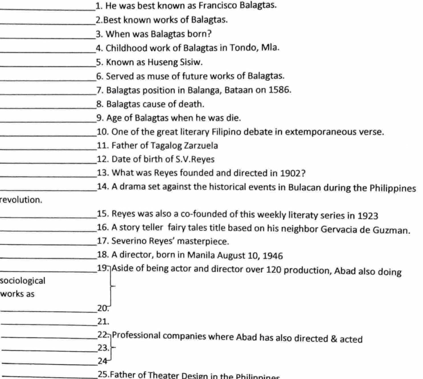 1 He was best known as Francisco Balagtas 2 | StudyX