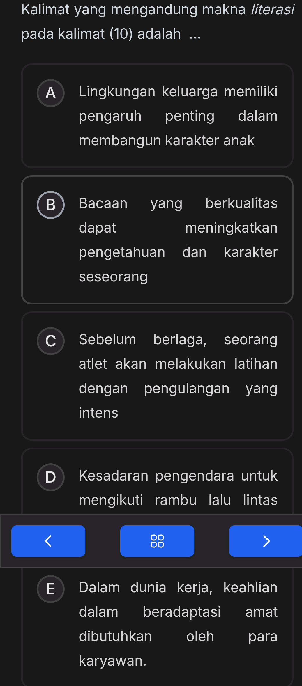 Kalimat yang mengandung makna literasi pada | StudyX