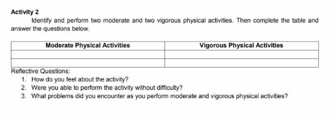 Identify and perform two moderate and two | StudyX