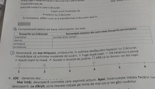 Completeaz tabelul pe baza informaiilor din | StudyX