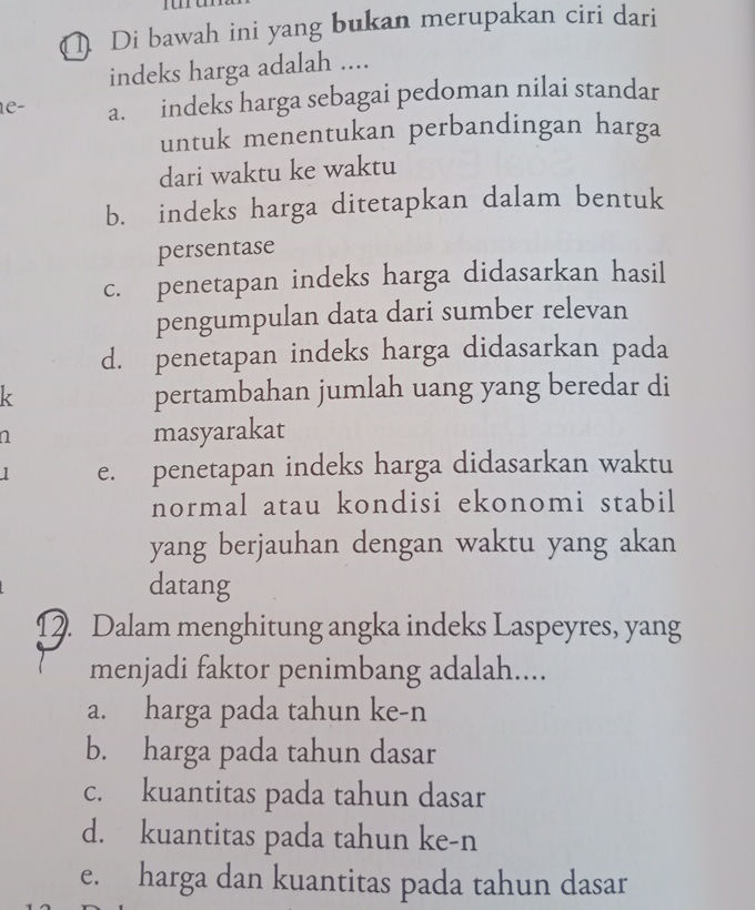 Di bawah ini yang bukan merupakan ciri dari | StudyX