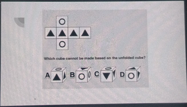 Which cube cannot be made based on the | StudyX