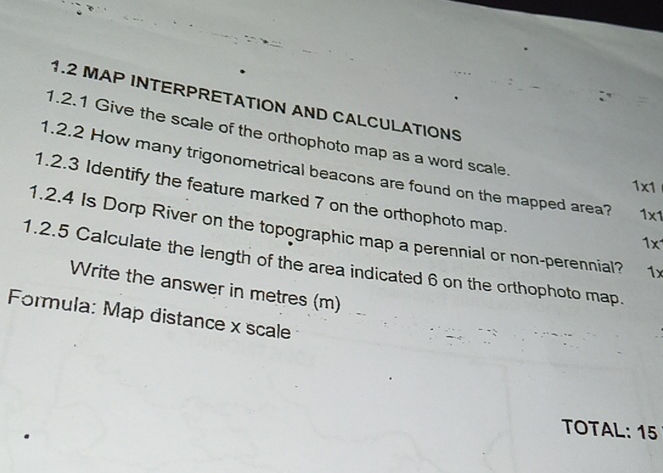 1.2 MAP INTERPRETATION AND CALCULATIONS | StudyX