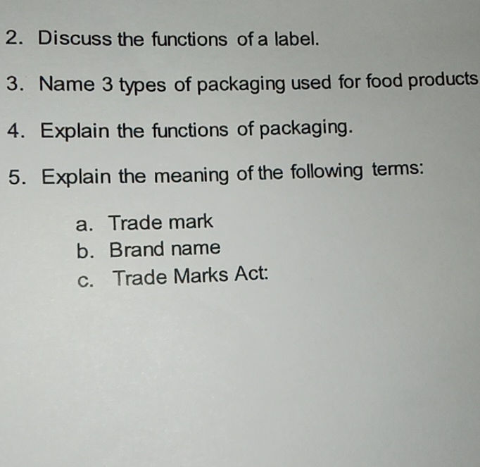 2 Discuss the functions of a label 3 Name 3 | StudyX