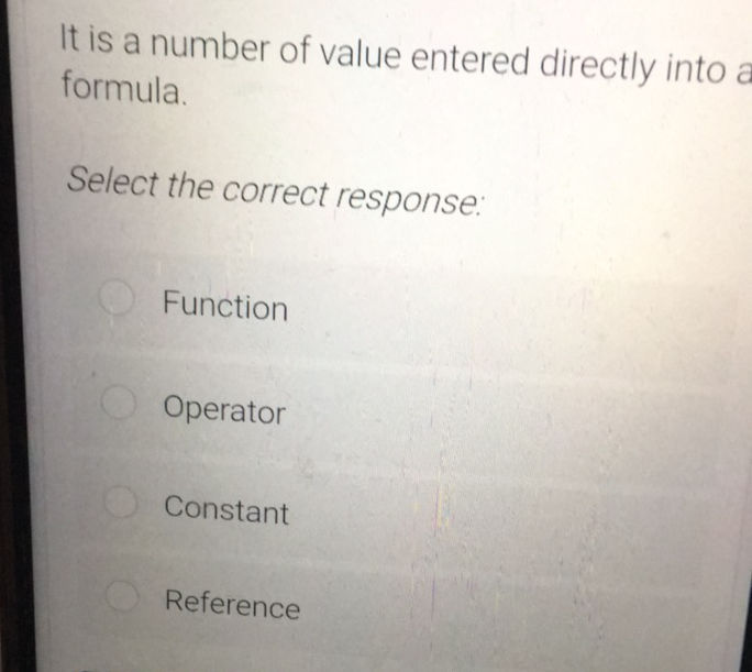 It is a number of value entered directly | StudyX