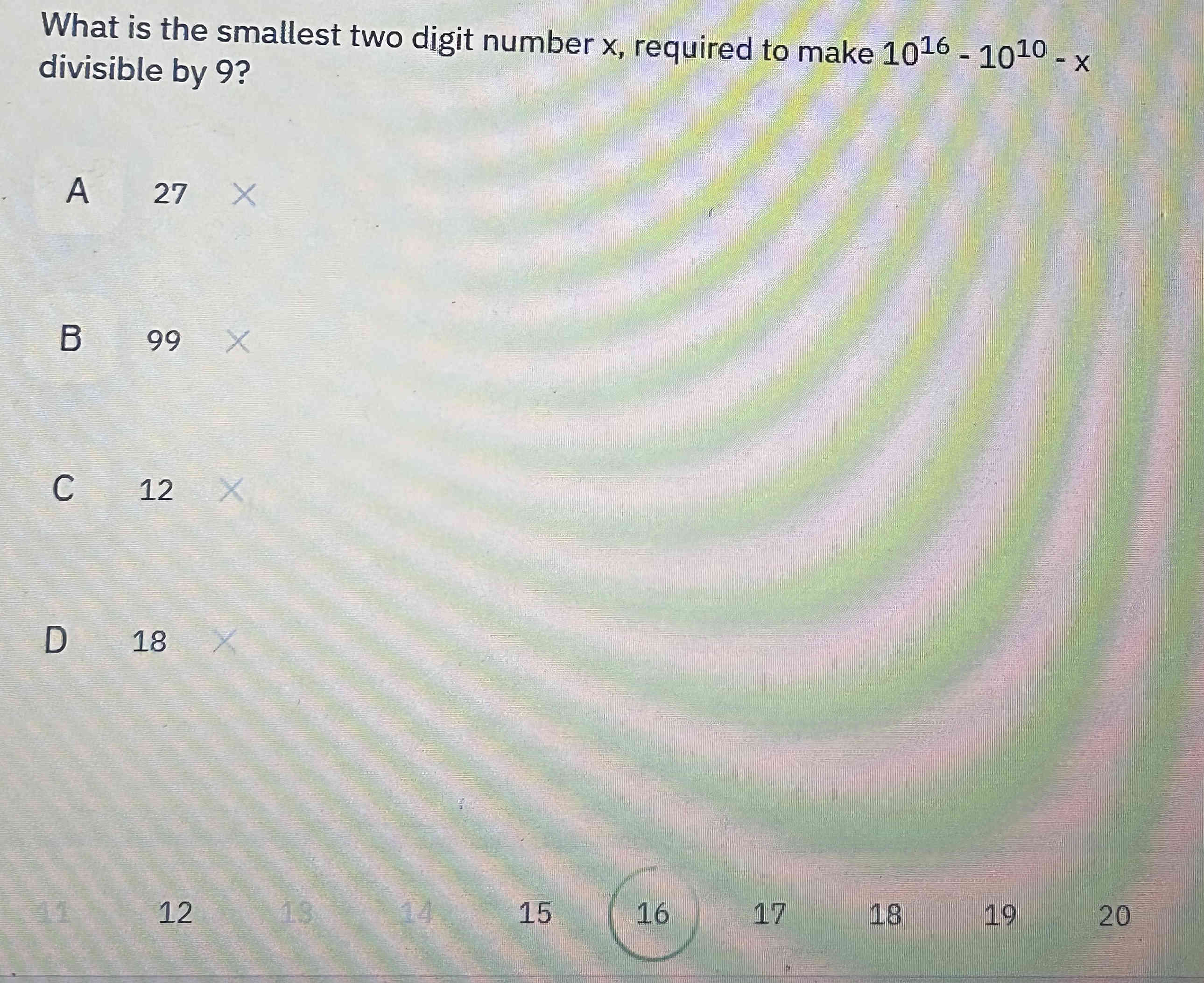What is the smallest two digit number x | StudyX