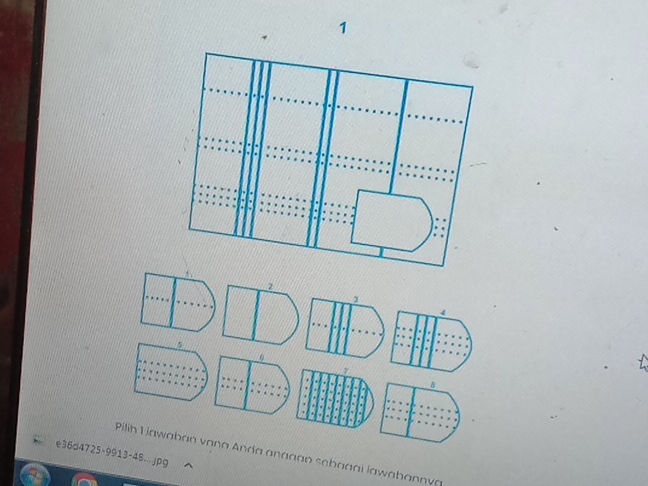 1 Diagram showing a larger shape divided | StudyX