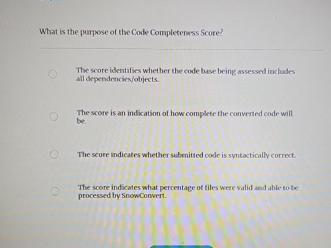 What is the purpose of the Code Completeness | StudyX