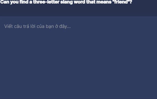 Can you find a three-letter slang word that | StudyX