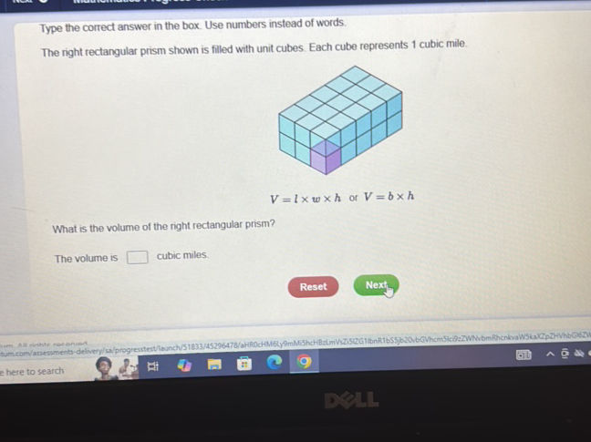 The right rectangular prism shown is filled | StudyX