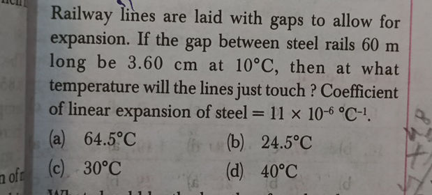 Railway lines are laid with gaps to allow