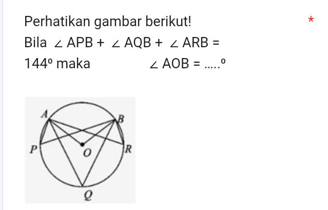 Perhatikan gambar berikut! Bila \( APB + AQB | StudyX