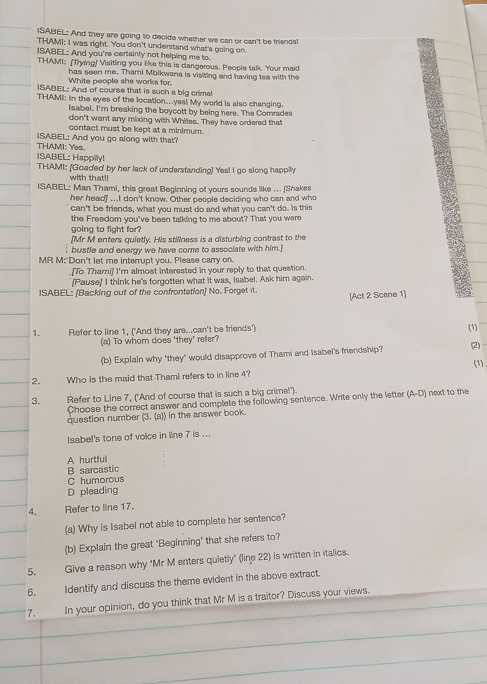 1 Refer to line 1 (And they arecant be | StudyX