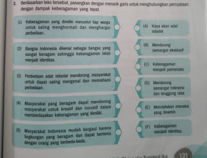 2 Berdasarkan teks tersebut pasangkan dengan | StudyX