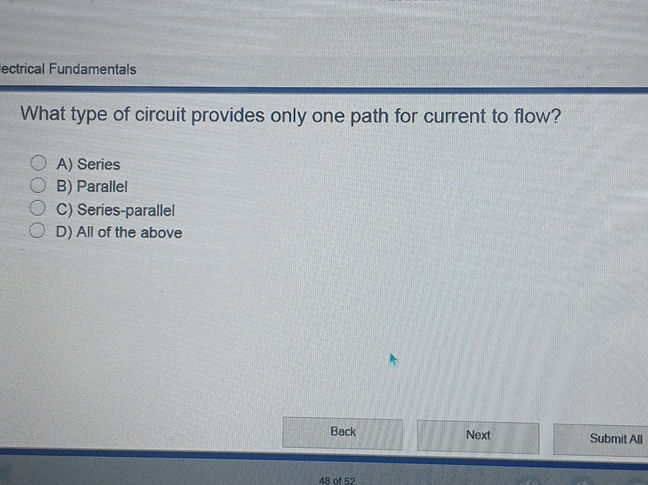 What type of circuit provides only one path | StudyX