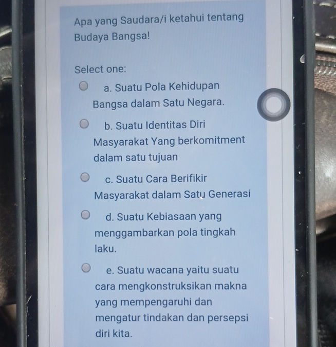 Apa yang Saudara/i ketahui tentang Budaya | StudyX