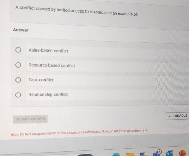 A conflict caused by limited access to | StudyX