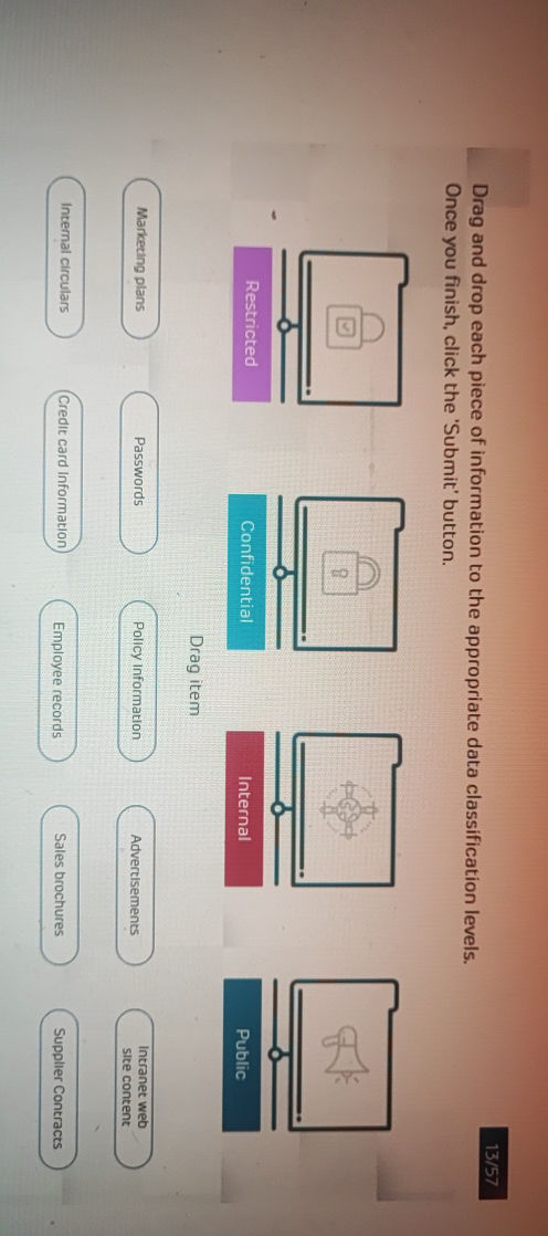 Drag and drop each piece of information to | StudyX