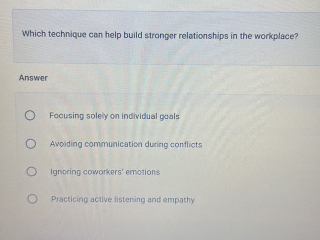 Which technique can help build stronger | StudyX