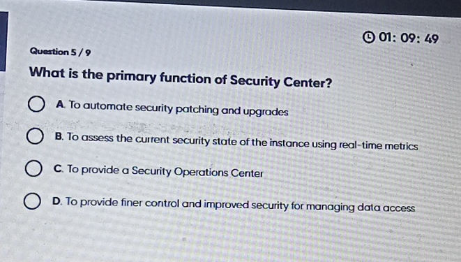 What is the primary function of Security | StudyX