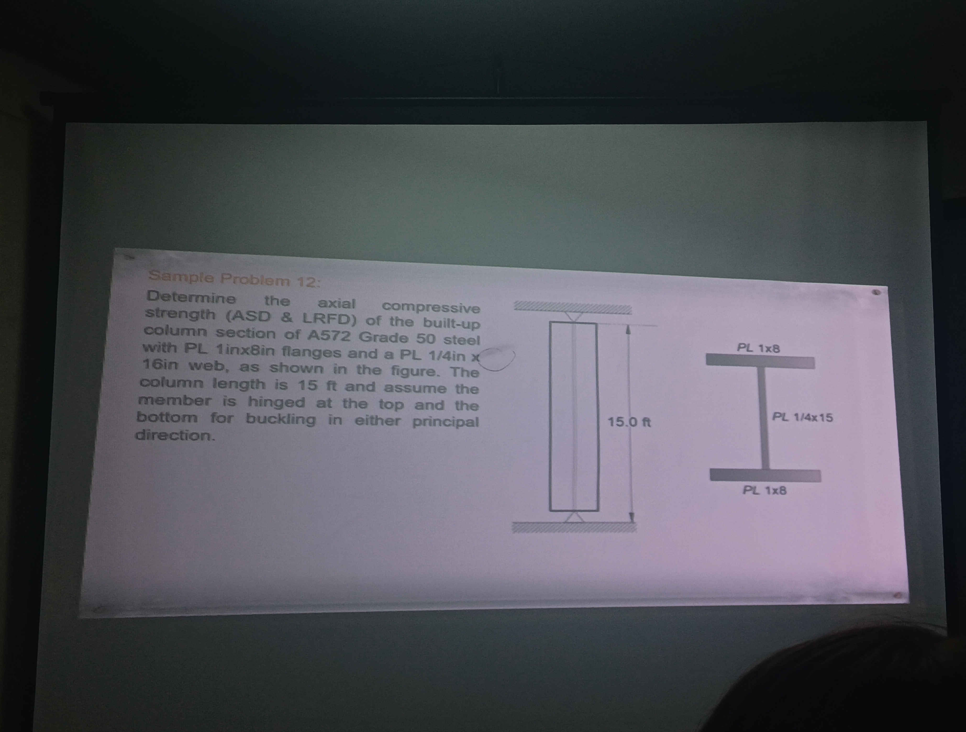 Determine the axial compressive strength | StudyX