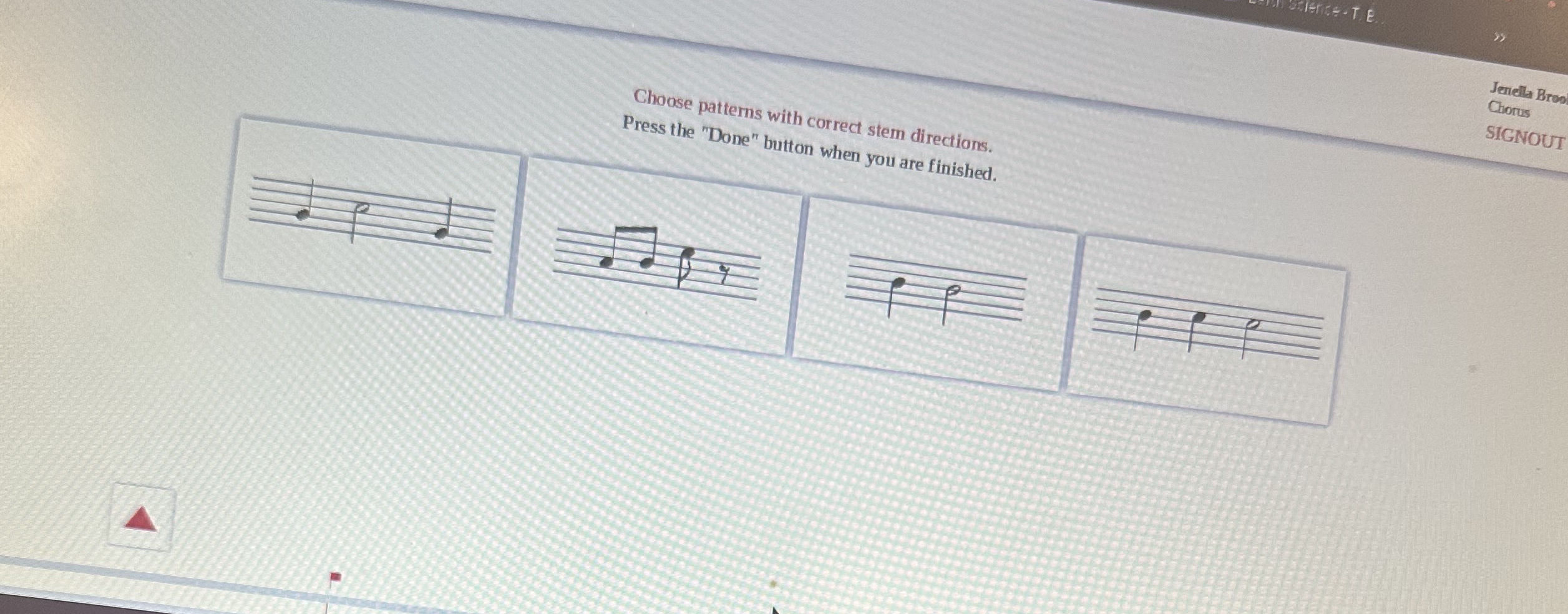 Choose patterns with correct stem | StudyX