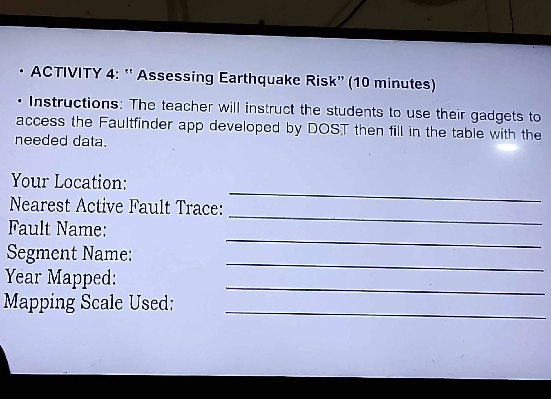 ACTIVITY 4 Assessing Earthquake Risk (10 | StudyX