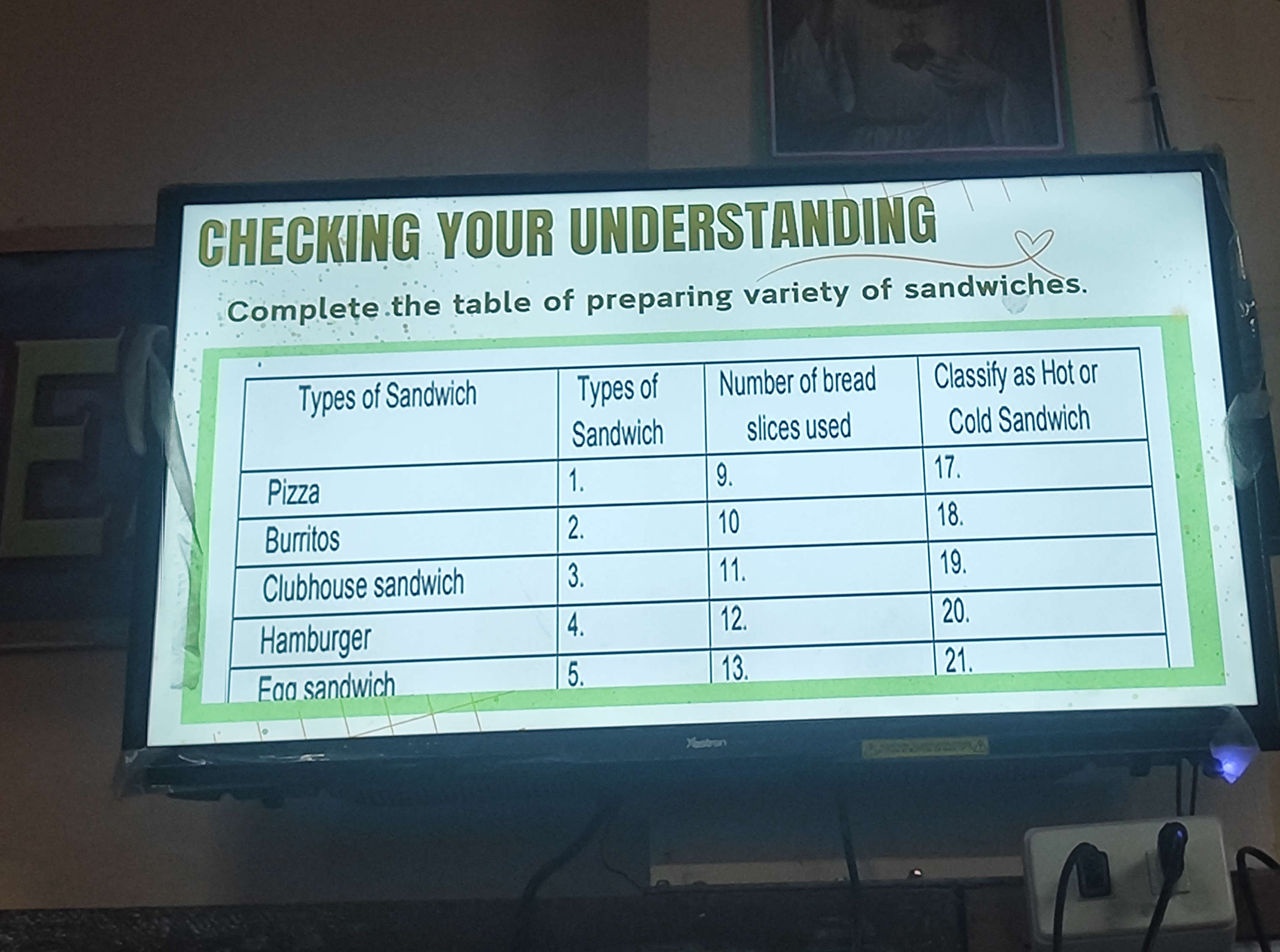 CHECKING YOUR UNDERSTANDING Complete the | StudyX