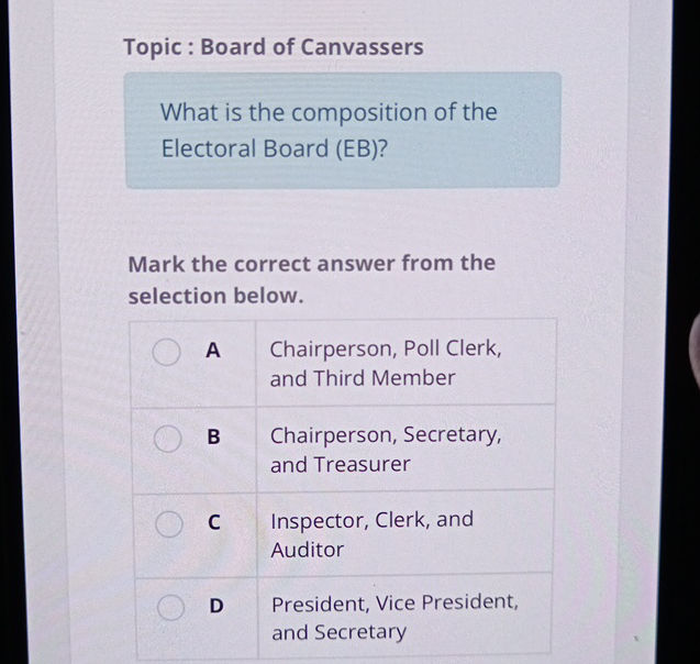 What is the composition of the Electoral | StudyX