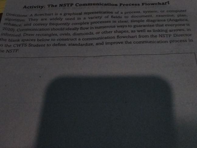Activity The NSTP Communication Process