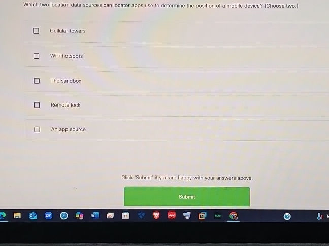 Which two location data sources can locator | StudyX